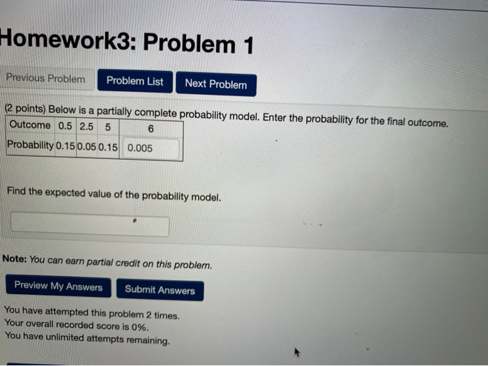 Solved Homework3: Problem 1 Previous Problem Problem List | Chegg.com