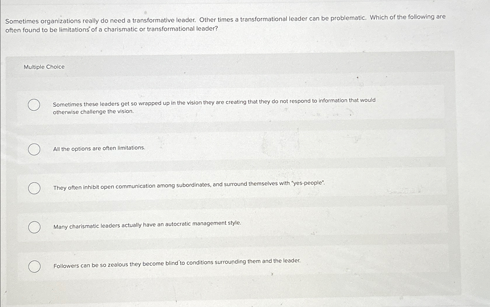Solved Sometimes organizations really do need a | Chegg.com