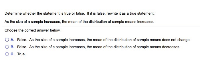 Solved Determine whether the statement is true or false. If | Chegg.com