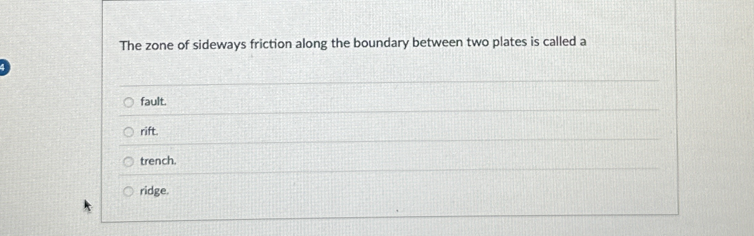 Solved The zone of sideways friction along the boundary | Chegg.com