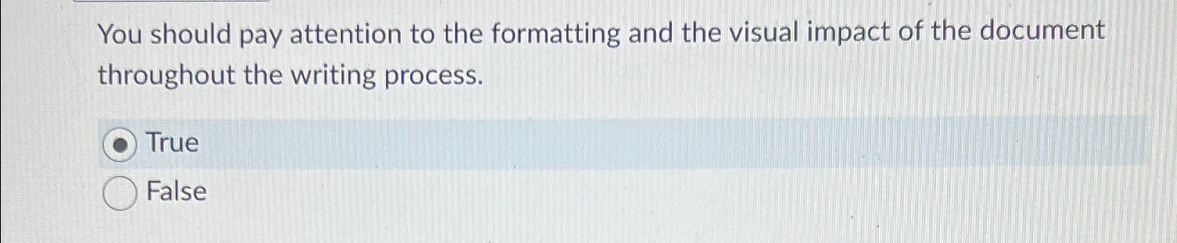 Solved You should pay attention to the formatting and the | Chegg.com
