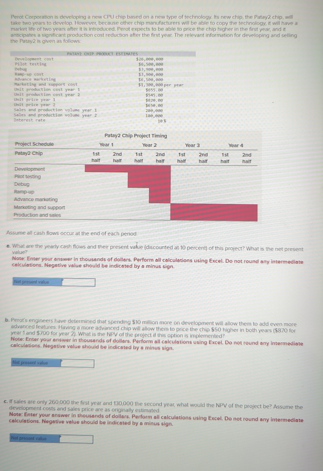 Perot Corporation is developing a new CPU chip based | Chegg.com