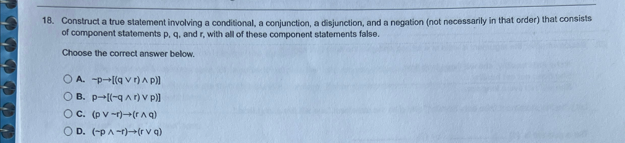 Solved Construct a true statement involving a conditional, a | Chegg.com