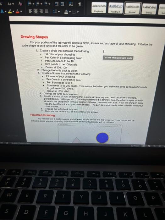 Solved General Directions Turtle graphics comes with your | Chegg.com
