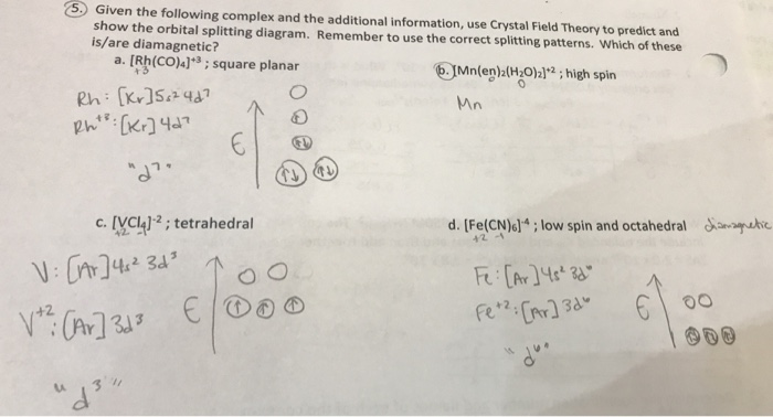 Solved 3 Determine The Coordination Number And Names Of
