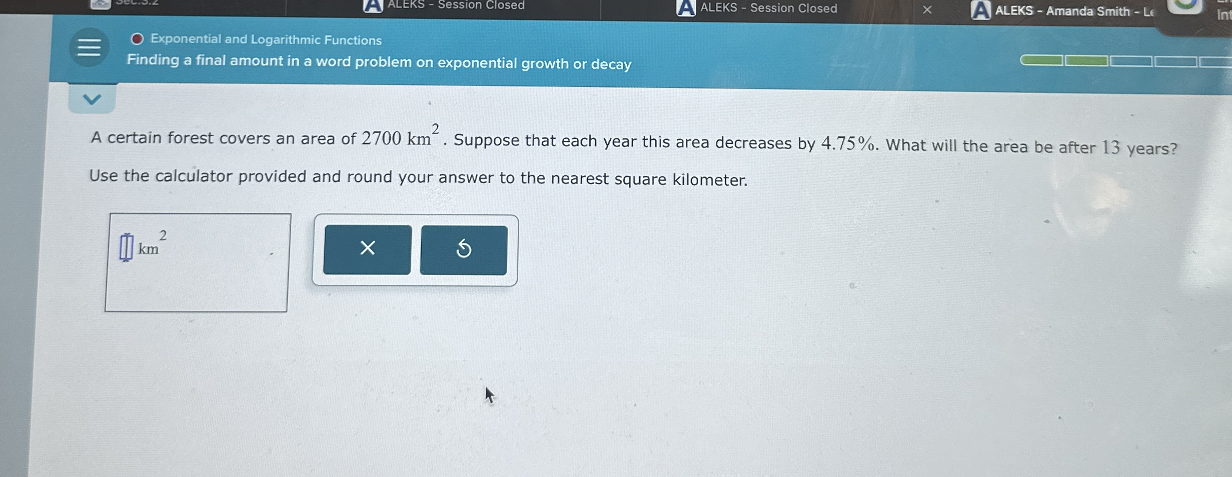 Solved by an EXPERT ALEKS - ﻿Session ClosedALEKS - ﻿Session ClosedALEKS - | Chegg.com