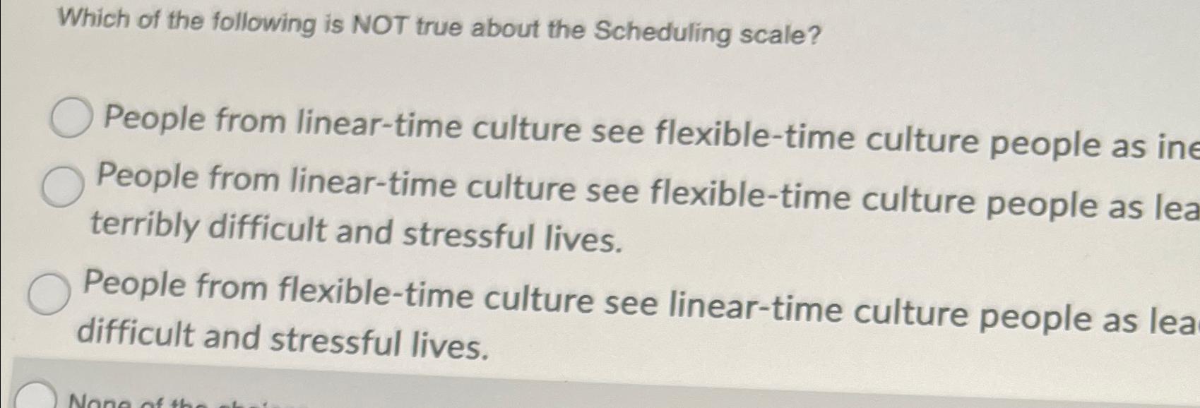 Solved Which of the following is NOT true about the | Chegg.com