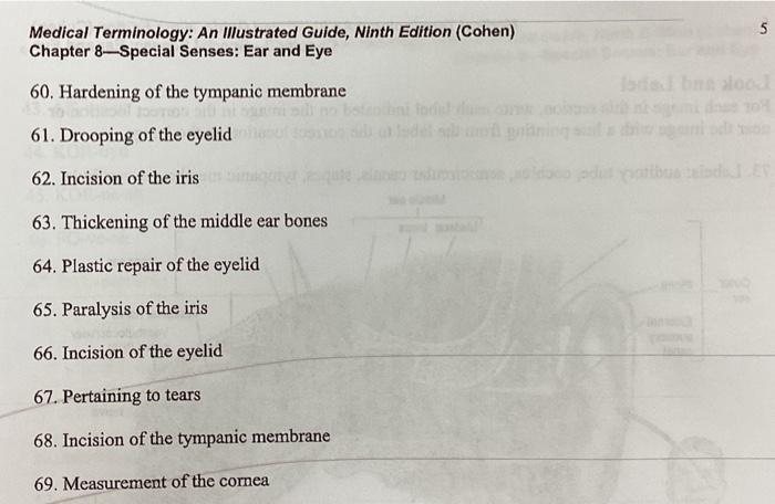 Solved Medical Terminology: An Illustrated Guide, Ninth | Chegg.com