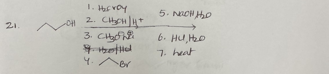 Solved Must write step by step synthesis of the following | Chegg.com