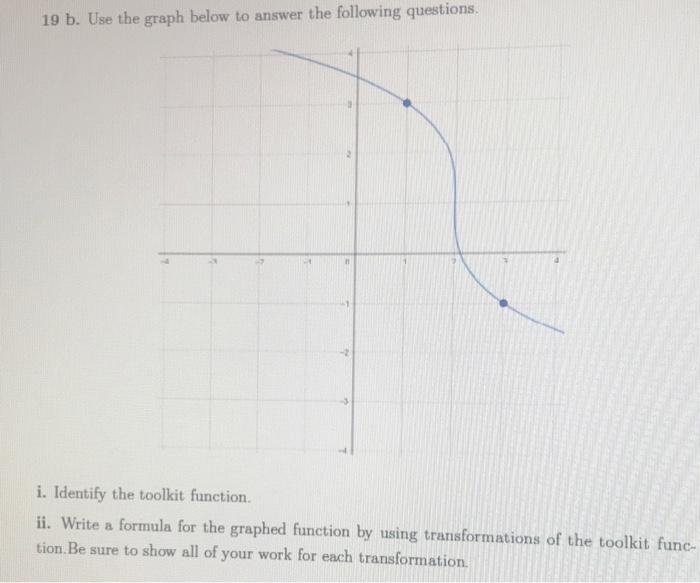 Solved 19 b. Use the graph below to answer the following | Chegg.com