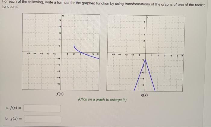 Solved For each of the following, write a formula for the | Chegg.com