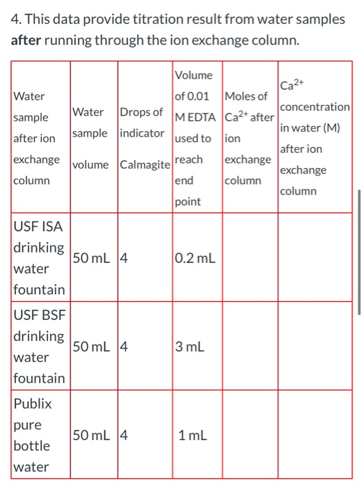 Solved 1. What is the amount in grams of EDTA you will need | Chegg.com
