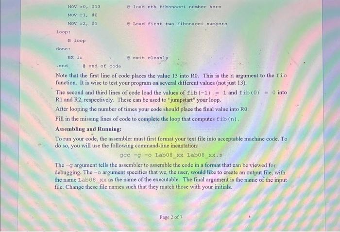 Solved Fibonacci Numbers Refer to your Lab 6 for information | Chegg.com
