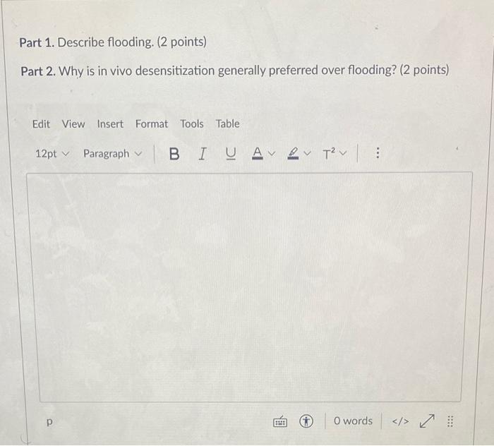 Solved Part 1. Describe flooding. (2 points) Part 2. Why is | Chegg.com