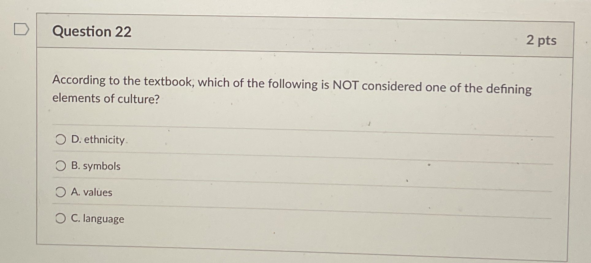 Solved Question 222 ﻿ptsAccording to the textbook, which of | Chegg.com