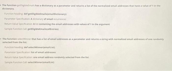 Solved Project Instructions the function headers, just add | Chegg.com