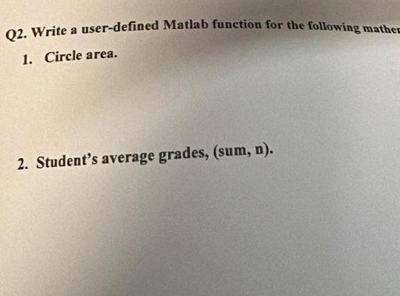 Solved b) What is the output or this Matlab statement? | Chegg.com