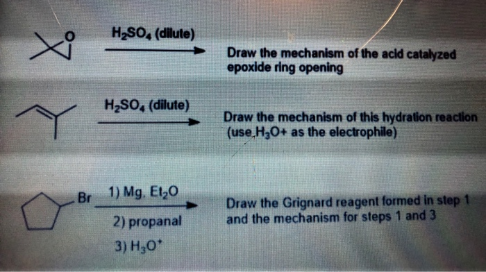 Solved H2SO, (dilute) Draw the mechanism of the acid | Chegg.com