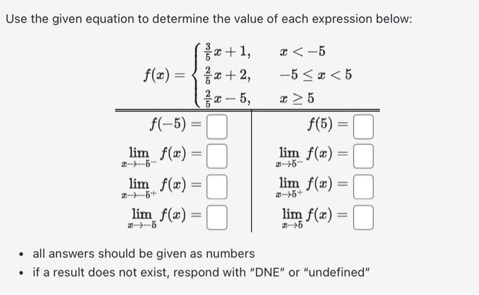 Solved Use the given equation to determine the value of each | Chegg.com