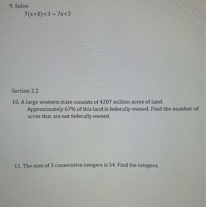 Solved Section 2.1 7. Solve and check your solution | Chegg.com