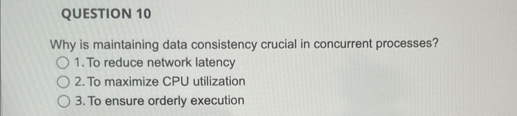 Solved Why is maintaining data consistency crucial in | Chegg.com