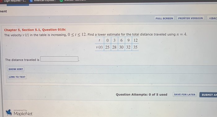Solved Login Required nent FULL SCREEN PRINTER VERSION | Chegg.com