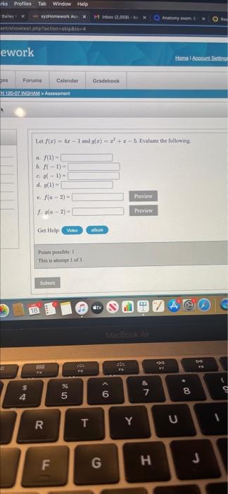 Solved rks Profiles Tab Window Help Inbox2.09K Any 3 Halley | Chegg.com