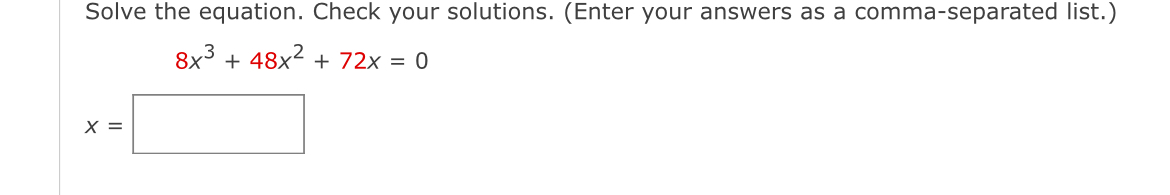 Solved Solve the equation. Check your solutions. (Enter your | Chegg.com
