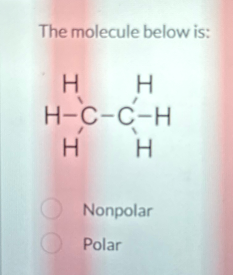 Solved The molecule below is: | Chegg.com
