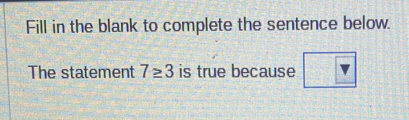 Solved Fill in the blank to complete the sentence below.The | Chegg.com