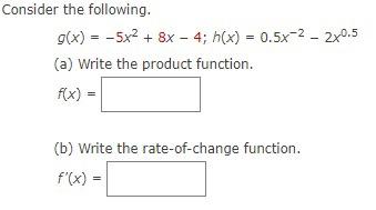 Solved Consider the following. | Chegg.com