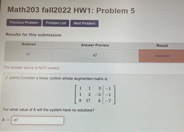 Solved Math203 fall2022 HW1: Problem 5 Results for this | Chegg.com