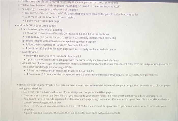 Solved Project 2: Designing Your Website This project has | Chegg.com