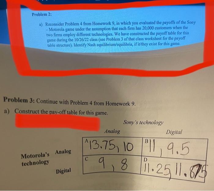 Solved a) Reconsider Problem 4 from Homework 9 , in which | Chegg.com