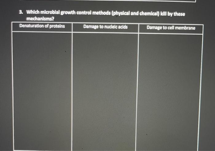 Solved 2. In this table list which of the physical AND | Chegg.com