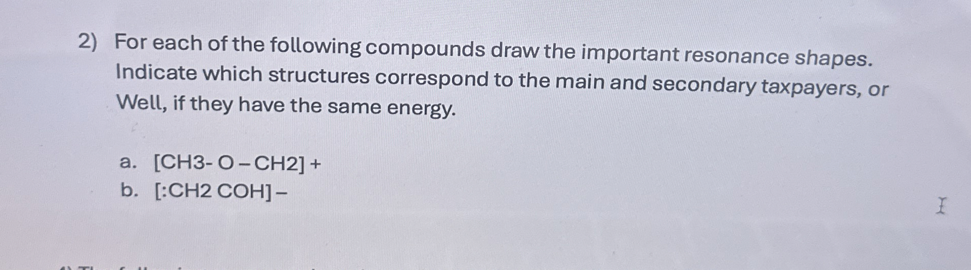 For each of the following compounds draw the | Chegg.com