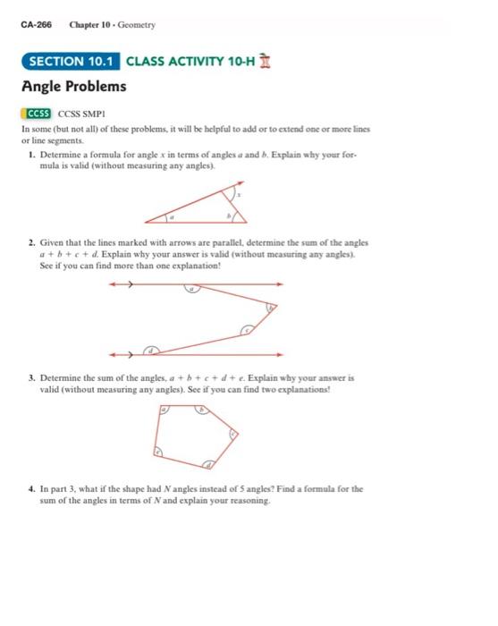 Solved In some (but not all) of these problems, it will be | Chegg.com