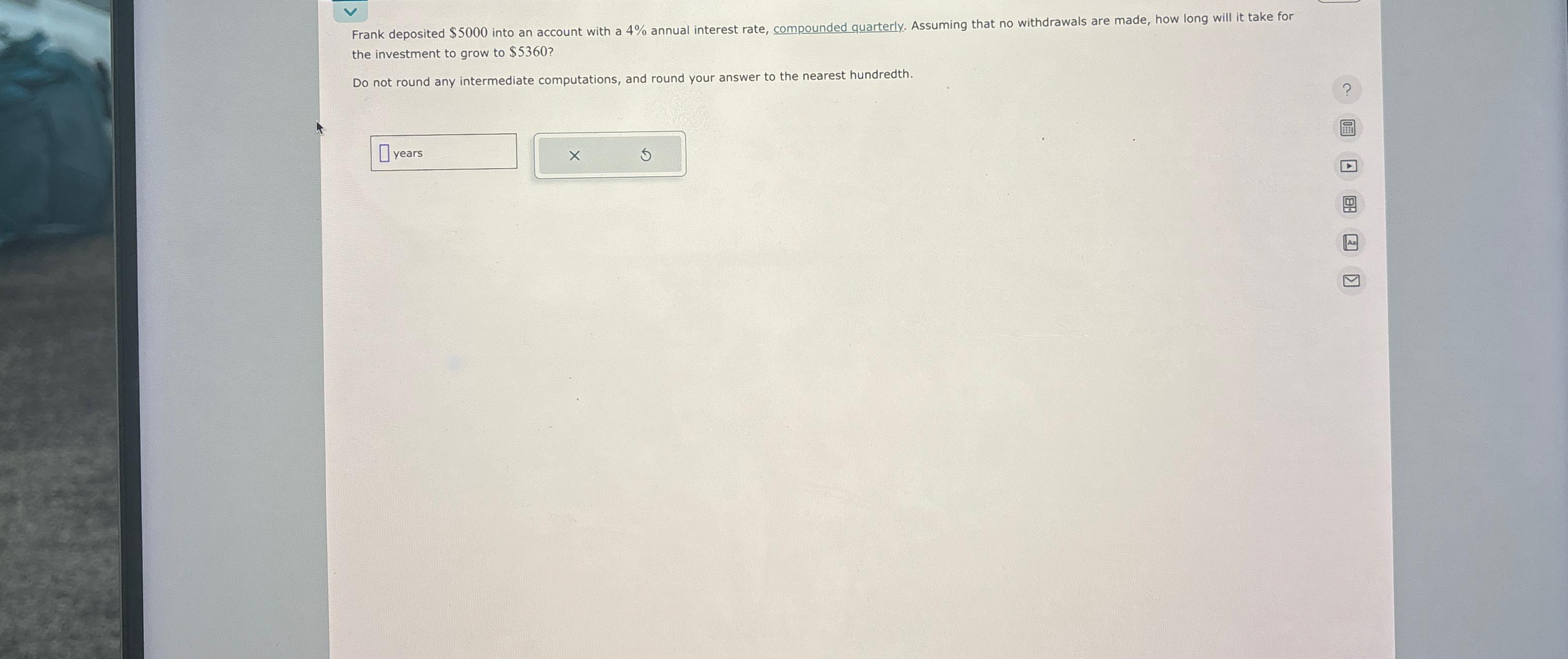 Solved Frank deposited $5000 ﻿into an account with a 4% | Chegg.com
