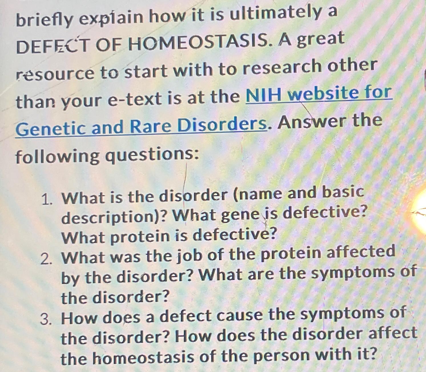Solved briefly explain how it is ultimately a DEFECT OF | Chegg.com