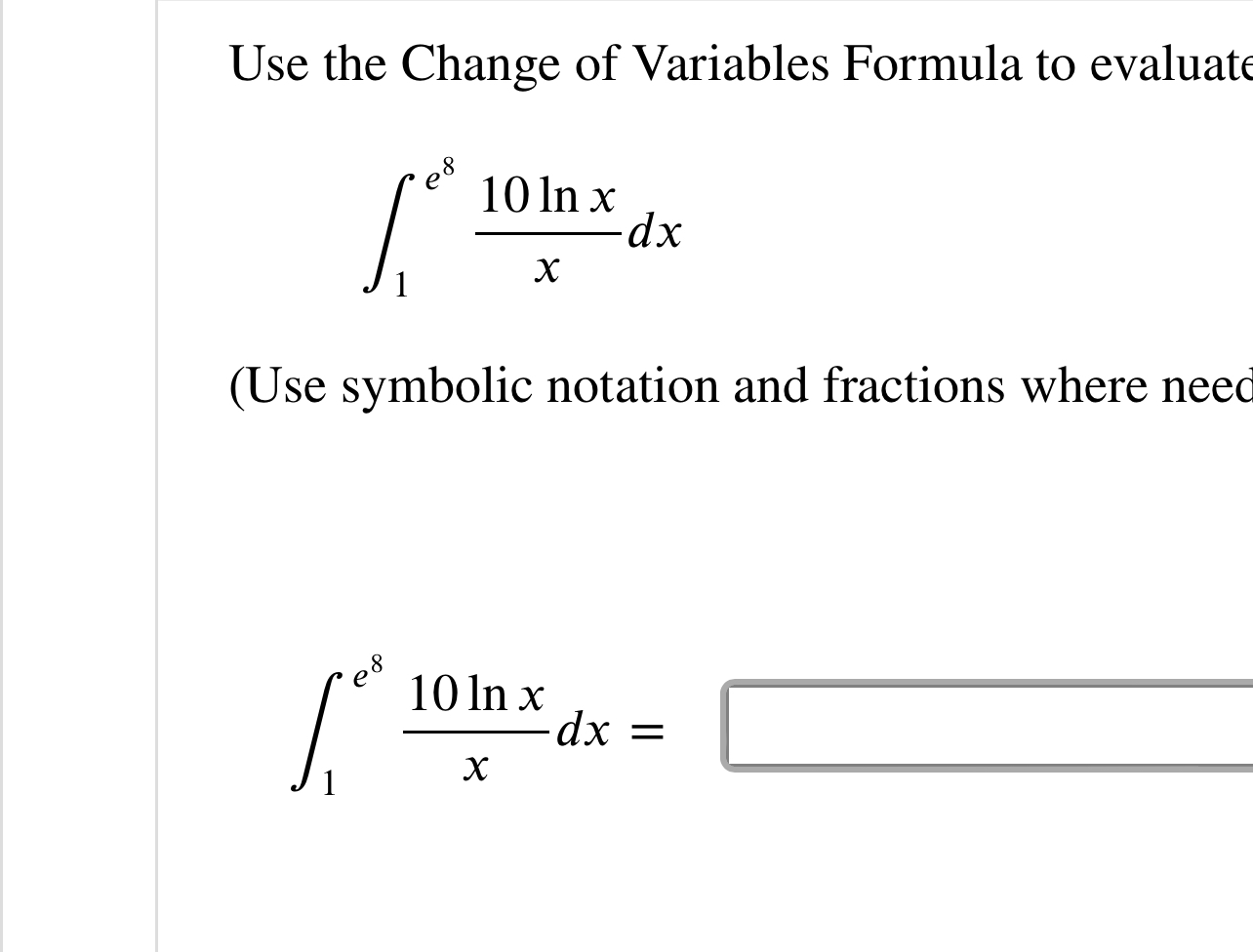 Solved Use the Change of Variables Formula to | Chegg.com