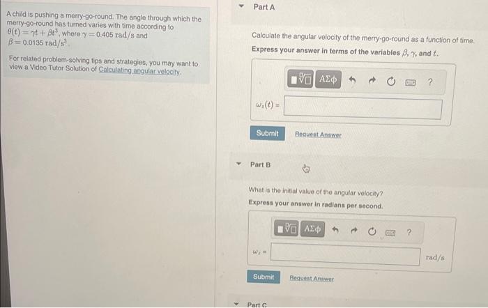 Solved A chlid is pushing a merry-go-round. The angle | Chegg.com