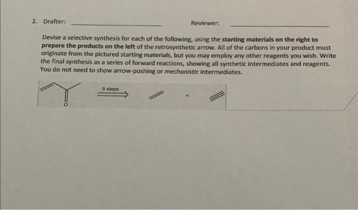 Solved Devise a selective synthesis for each of the | Chegg.com