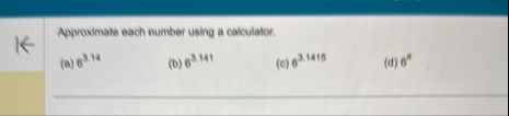 Solved Approximate each number using a | Chegg.com