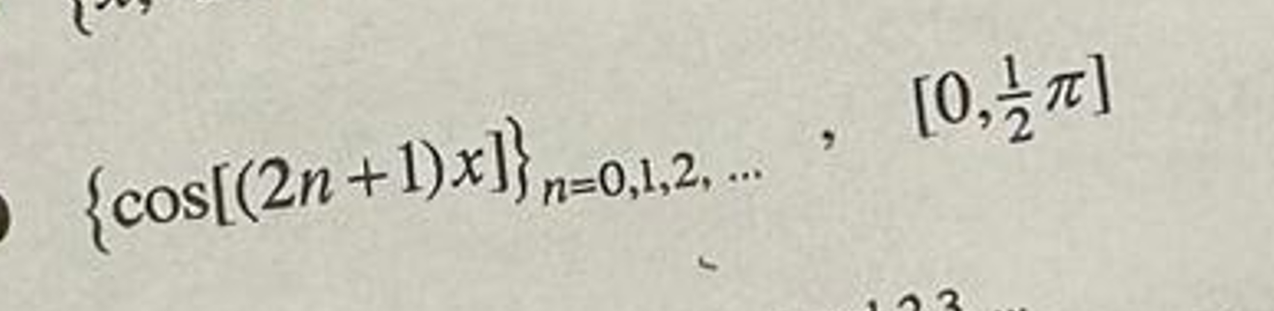 Solved Show that the set of functions is orthogonal on the | Chegg.com