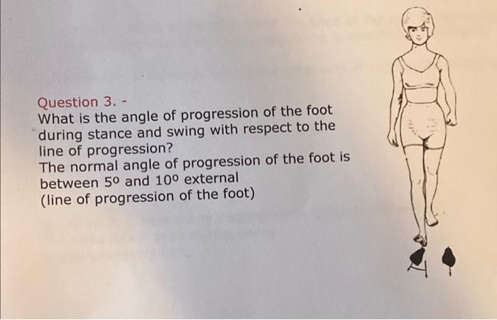 Solved Question 3. - What is the angle of progression of the | Chegg.com
