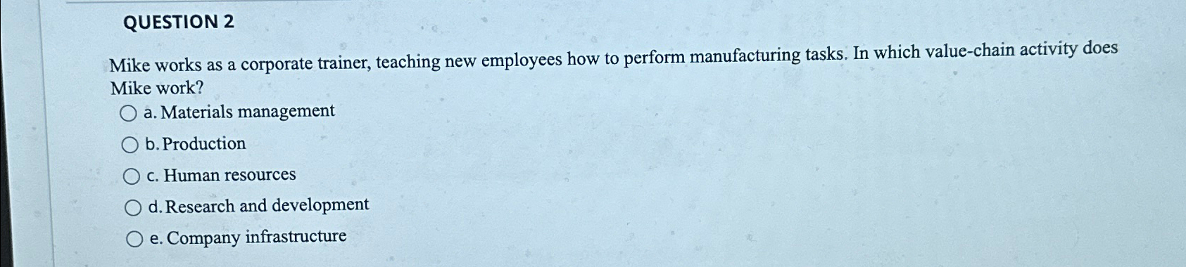 Solved QUESTION 2Mike works as a corporate trainer, teaching | Chegg.com