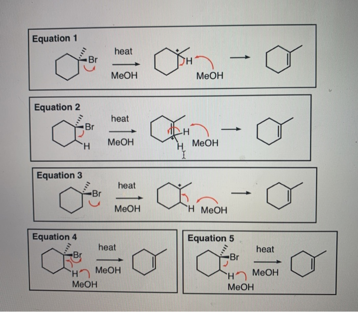 Solved Equation 1 heat MeOH MeOH o how to Common Co to a no | Chegg.com