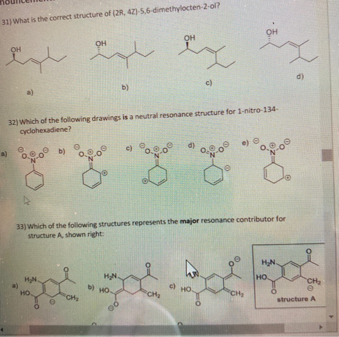 Solved 31) What is the correct structure of (2R, | Chegg.com