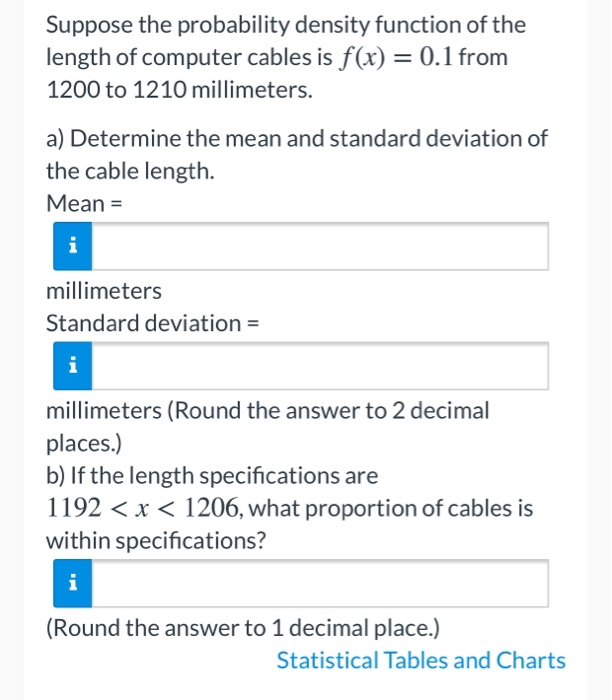 Solved Suppose the probability density function of the | Chegg.com
