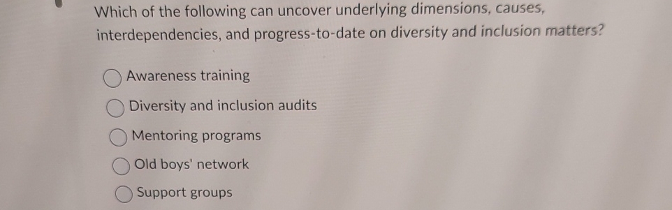 Solved Which of the following can uncover underlying | Chegg.com